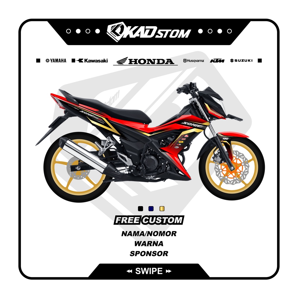 Jual DECAL SONIC 150R FULLBODY STIKER SONIC 150R FULLBODY ROADRACE ...