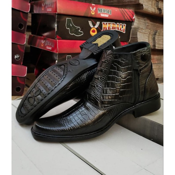 Jual Sepatu Kulit Asli Sepatu pria Dewasa Sepatu PDH Booth Sepatu Kerja ...