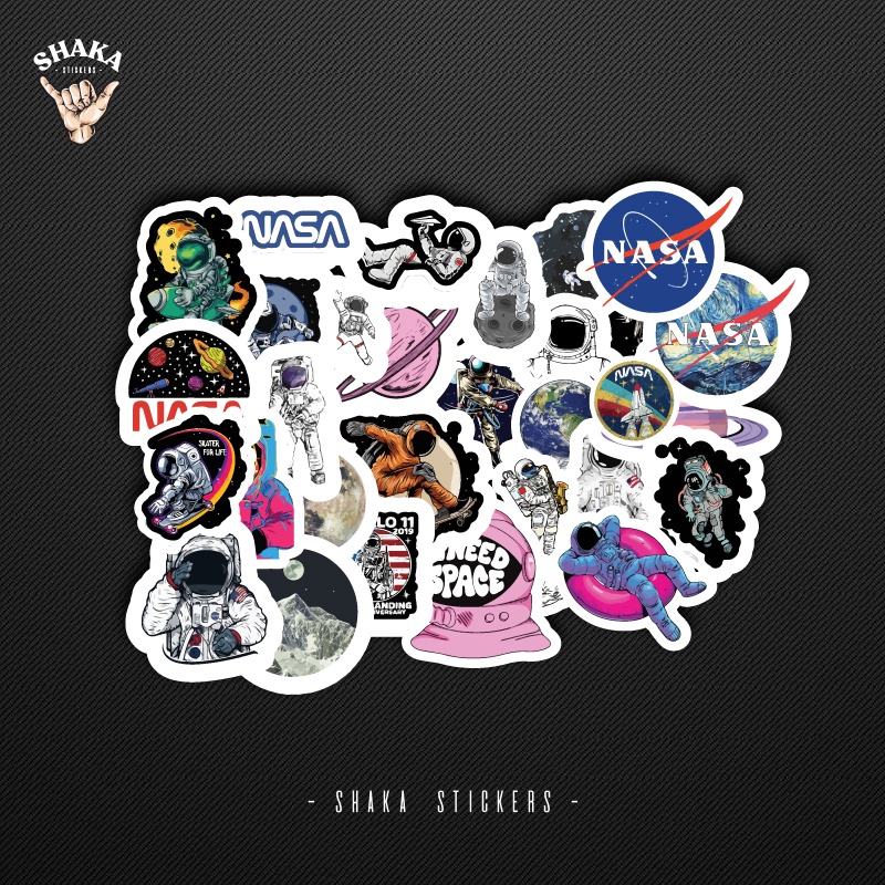 Jual Sticker NASA AStronout Astronot Keren Simple Design Sticker Laptop ...