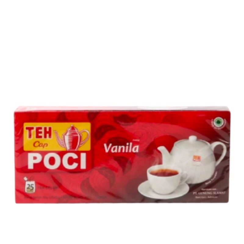 Jual Termurah Teh Cap Poci Vanilla 25 x 2 gr exp nov 25 | Shopee Indonesia