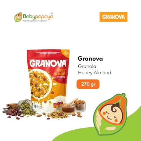 Jual [NEAR ED 02/03/2024] GRANOVA 100gr/ 270gr Granola Honey Almond ...