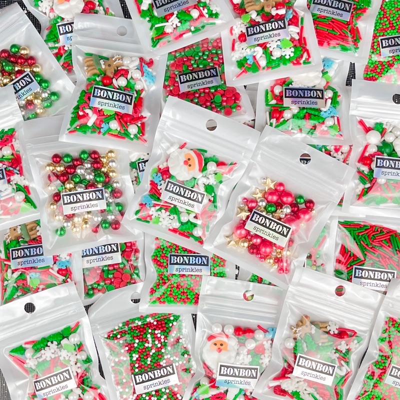 Jual Christmas Sprinkle donat topper hiasan kue natal 20gr | Shopee ...