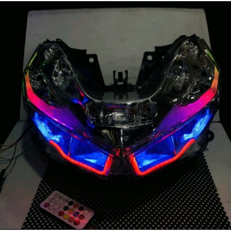 Jual VARIO LED OLD paket ganteng alis led D R L devil eye rgb remot ...