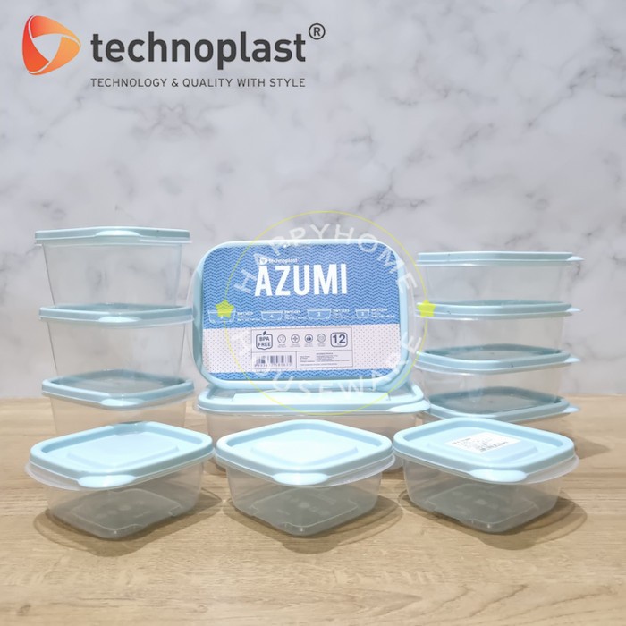 Jual TECHNOPLAST New Azumi Grande Set Of 12Pc | Sealware Penyimpanan ...
