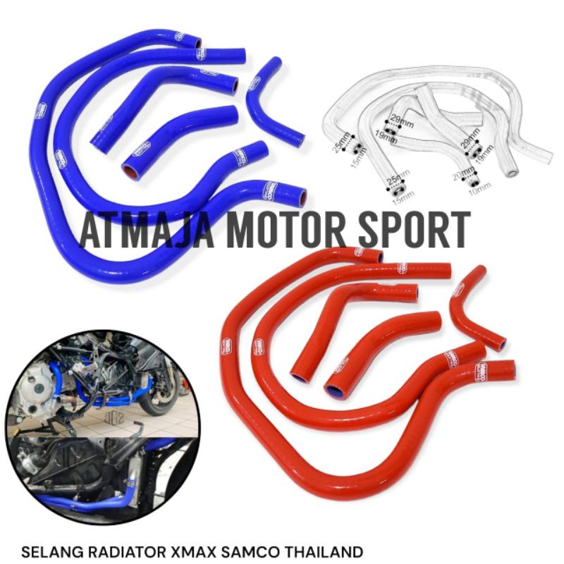 Jual SELANG SAMCO THAILAND RADIATOR YAMAHA XMAX 250 300 SAMCO ASLI ...