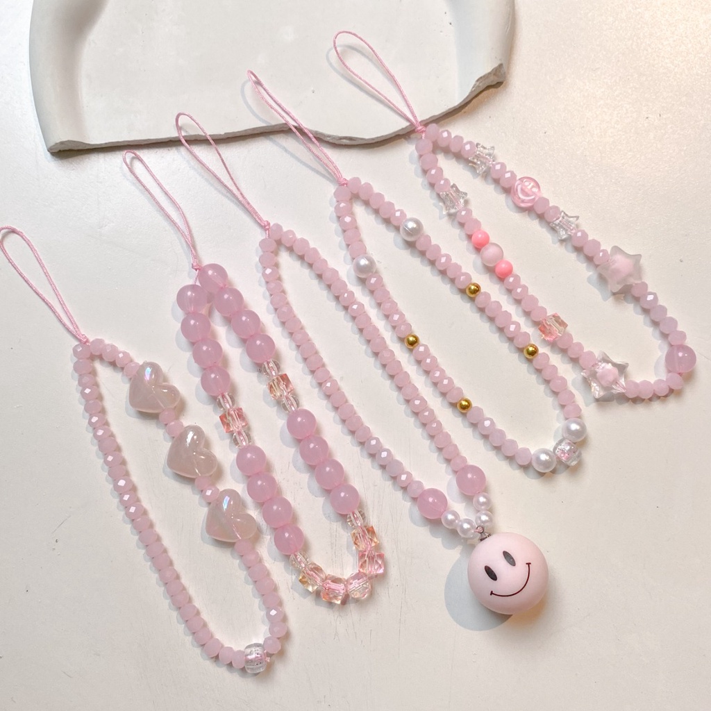 Jual Phone Strap | Gantungan HP | Tali Handphone - Pink Series | Shopee ...