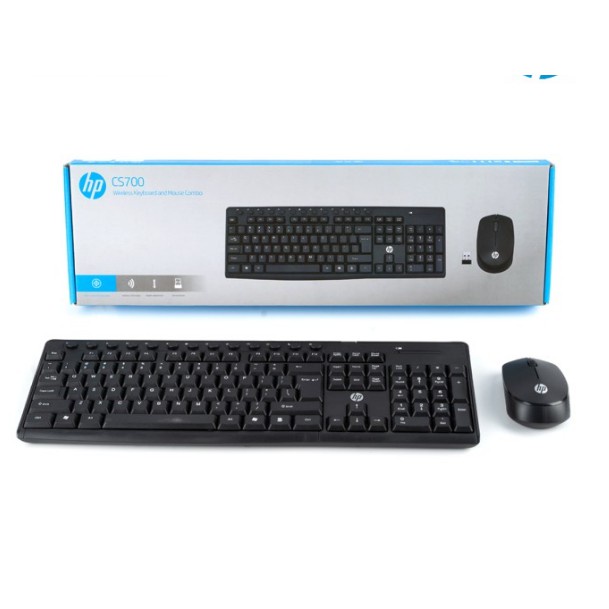 Jual Keyboard mouse wireless HP cs 700 / Keyboard + Mouse wireless HP ...