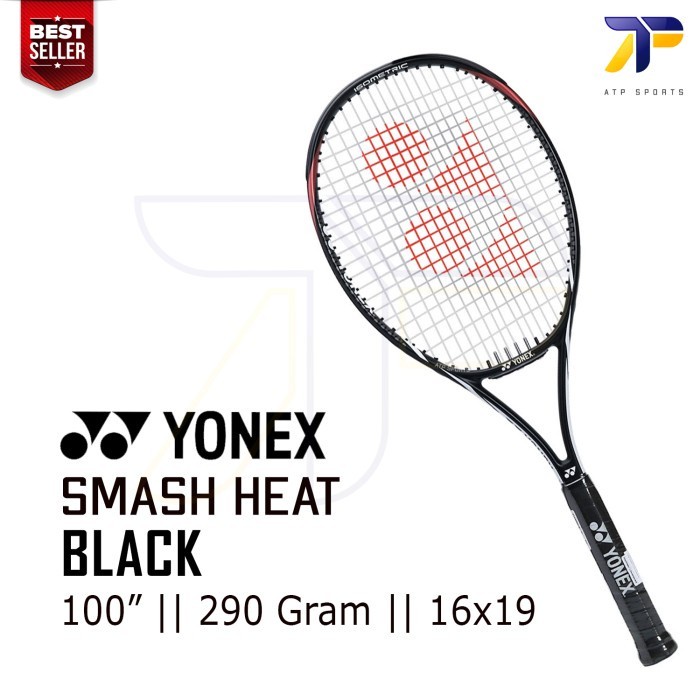Jual Raket Tenis Tennis Racket Yonex Smash Heat 290G 290 Gr Gram Black 100 Inc Hitam | Shopee ...