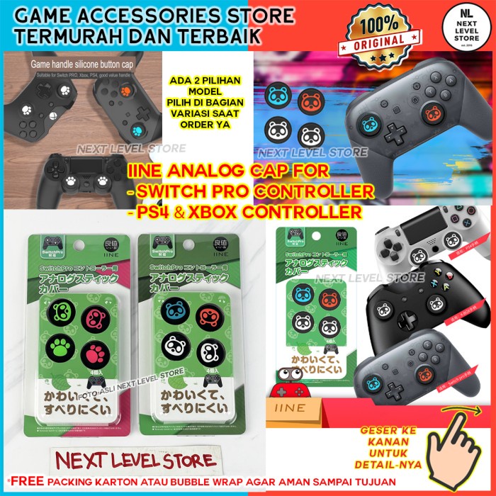 Jual Analog Cap IINE Cat Paw Nintendo Switch Pro Controller PS4 PS5 XBOX | Shopee Indonesia
