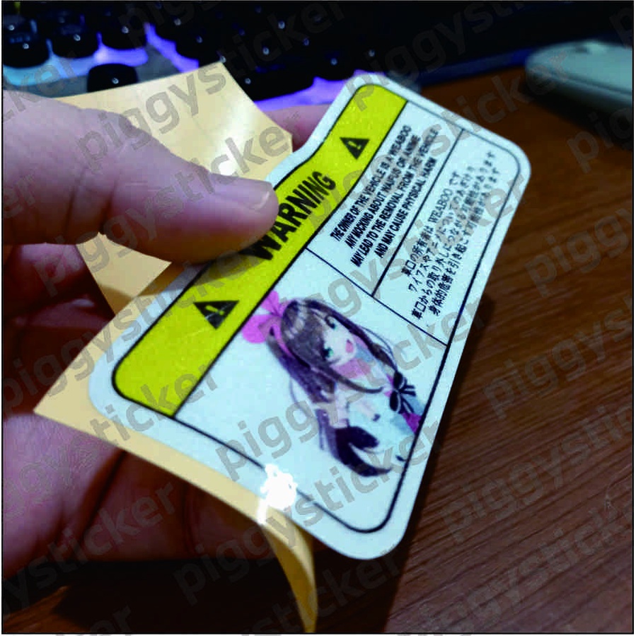 Jual WARNING WIBU sticker jdm | Shopee Indonesia