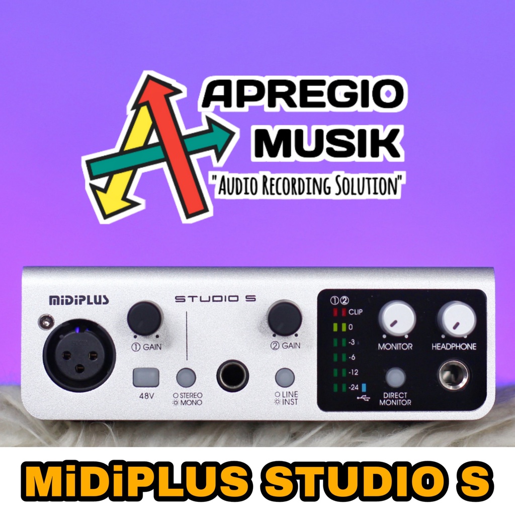 Jual Midiplus studio S 24bit 192khz 2 channel USB Soundcard | Shopee ...