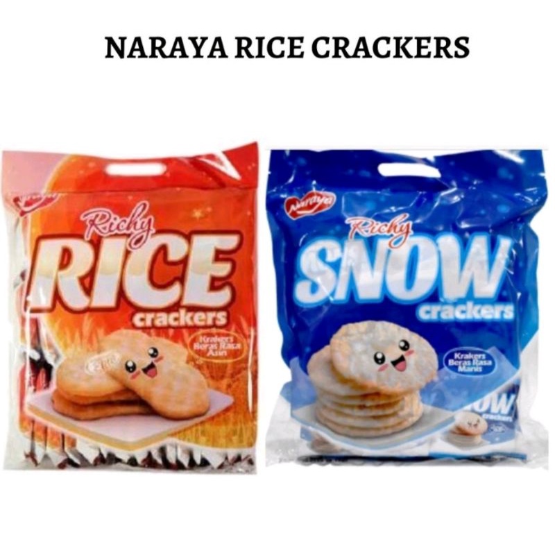 Jual Naraya Richy Snow Crackers dan Richy Rice / Krakers Beras Rasa ...