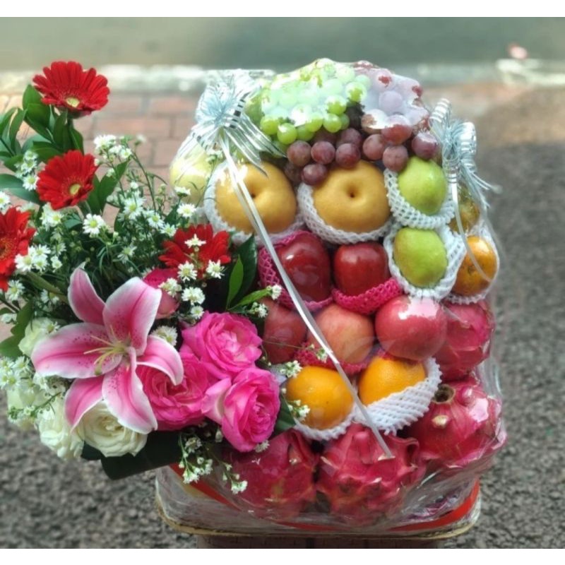 Jual Parcel Buah Custom Bunga Mix | Shopee Indonesia