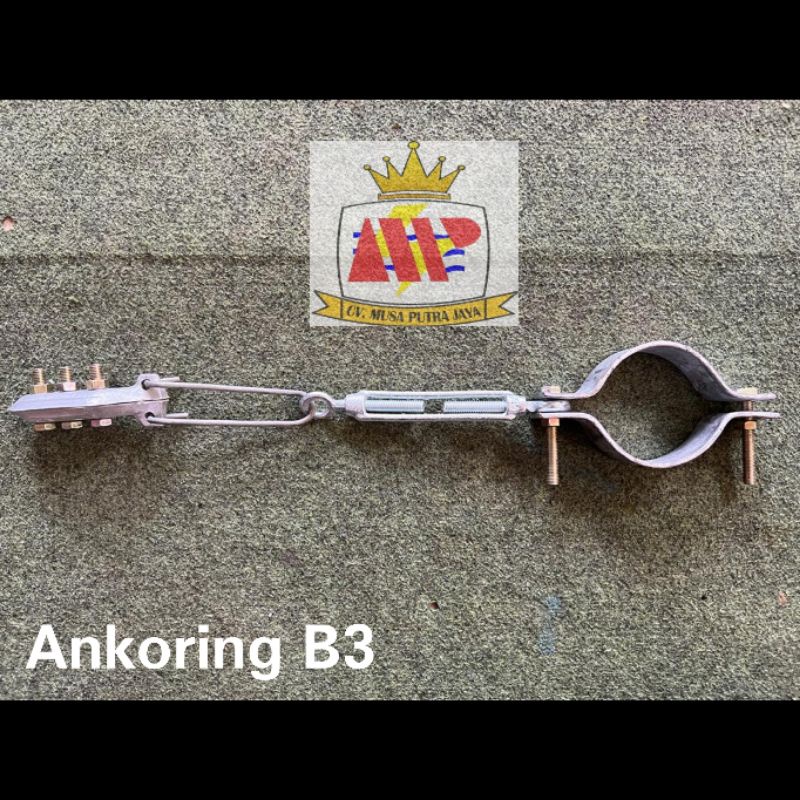 Jual Ankoring B3 + Kawat + Clamp Pole + Spanwartel M10 | Shopee Indonesia