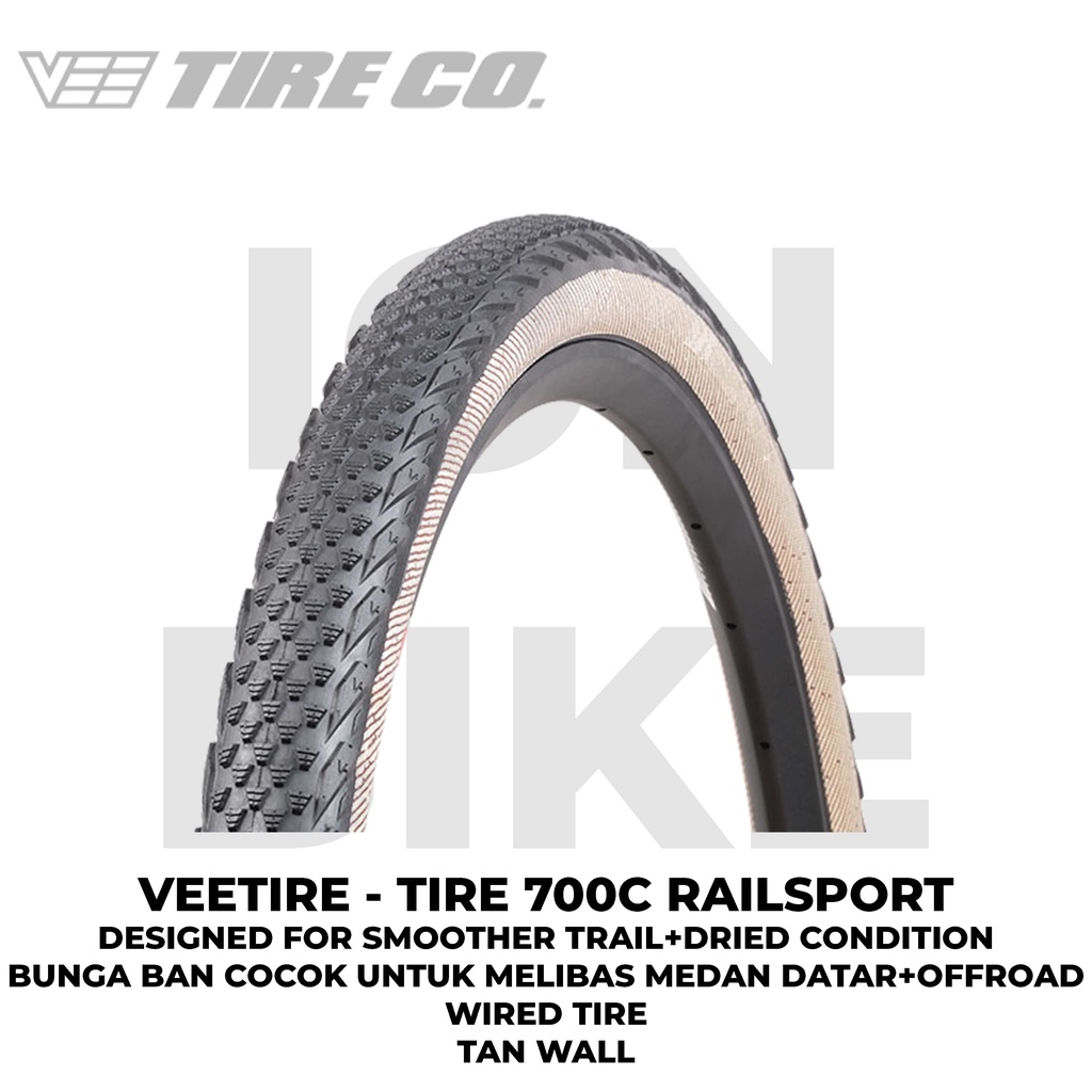Jual Ban Luar Vee Tire Rail Sport 700 x 40 c Tan Wall Veetire Railsport ...