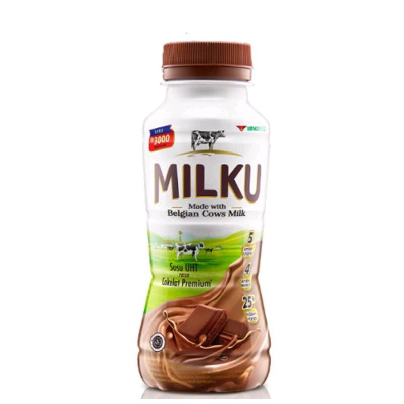 Jual susu uhtw milkku coklat premium 200ml | Shopee Indonesia