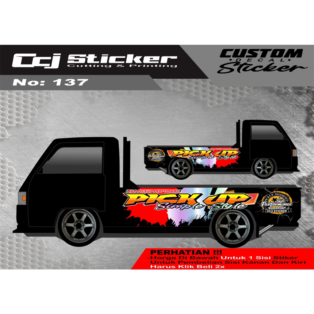 Jual Stiker decal bak samping L300, Granmax, Traga, New Carry, T120ss ...