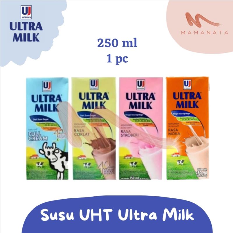 Jual Susu UHT Ultra Milk 250 ml | Shopee Indonesia