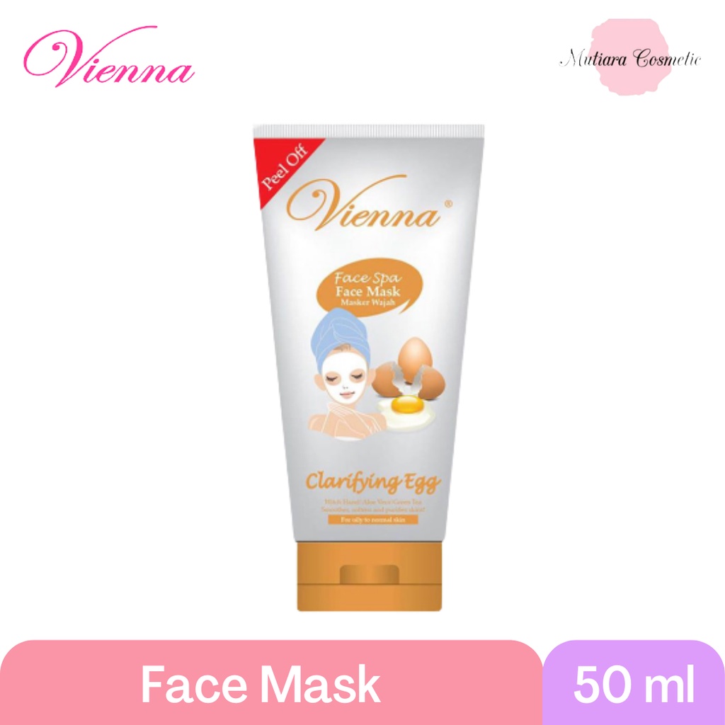 Jual Vienna Face Mask Clarifying Egg Tube 50ml | Shopee Indonesia