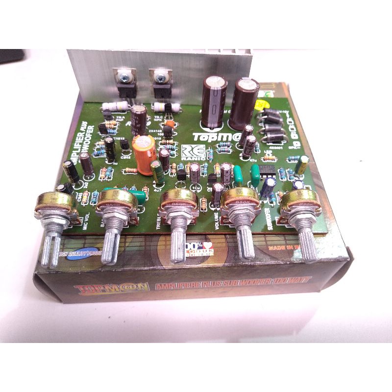 Jual Kit Amplifier Plus Subwoofer Dan Mic Mono | Shopee Indonesia
