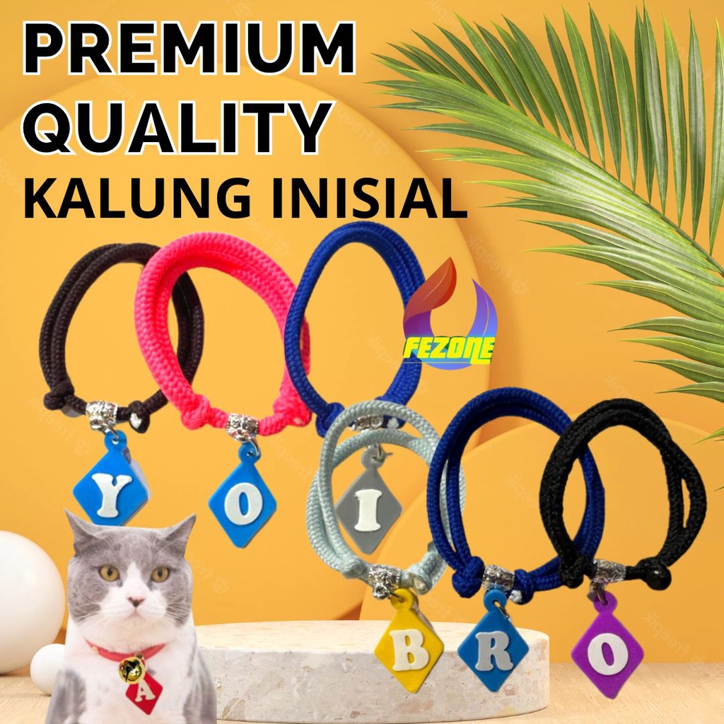 Jual KALUNG HURUF INISIAL KALUNG KUCING ANJING HEWAN PELIHARAAN FEZONE ...