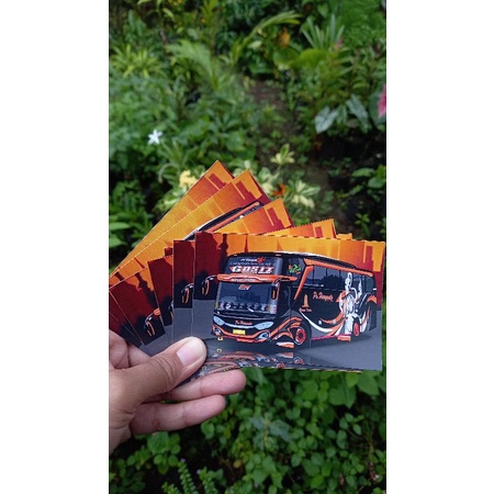Jual 5 sticker bis stiker bus tempelan bis po. haryanto Gosti | Shopee ...