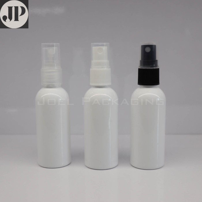 Jual BOTOL 60ML PUTIH PLASTIK HITAM CLEAR SEMPROT PET BR 60 ML SPRAY ...