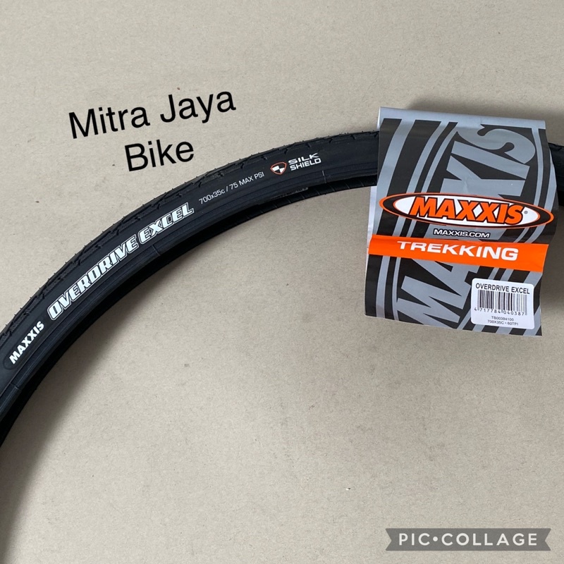Jual Ban Luar Maxxis Overdrive Excel 700 x 35c Silk Sheild Black Wired ...