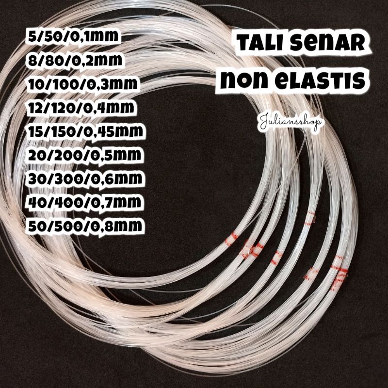 Jual Tali Senar NON ELASTIS Tali Kenur Tali Pancing untuk Meronce Manik ...