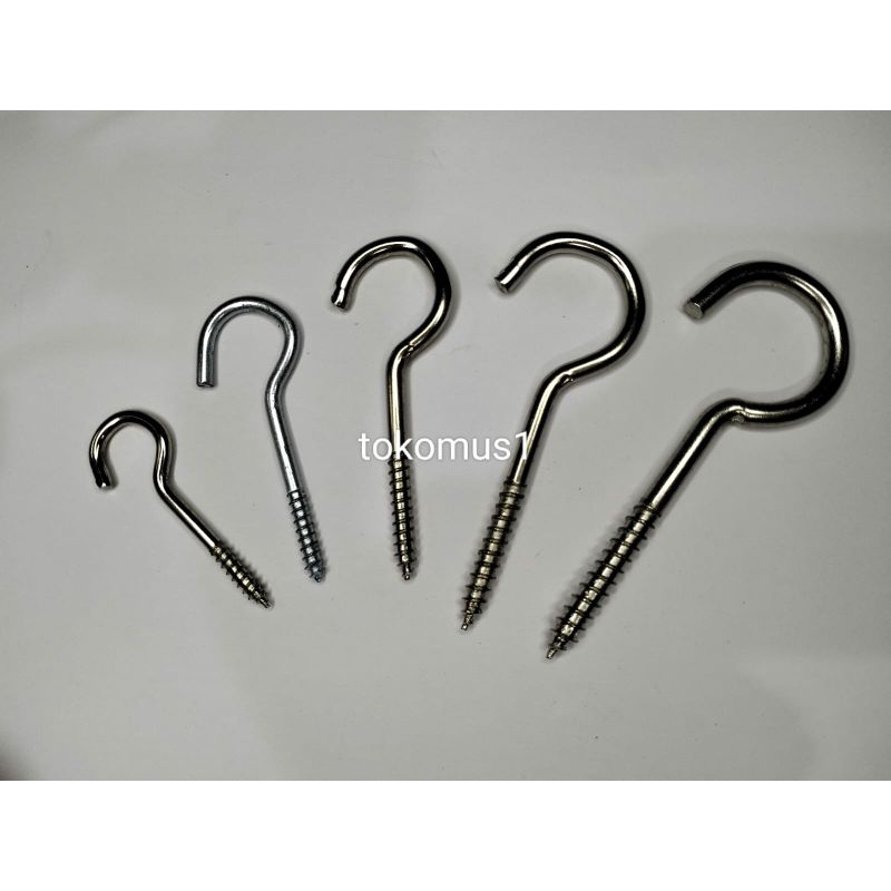 Jual Sekrup Skrup Gantungan tanda tanya ? / Skrup Kapstock /Srew Hook ...