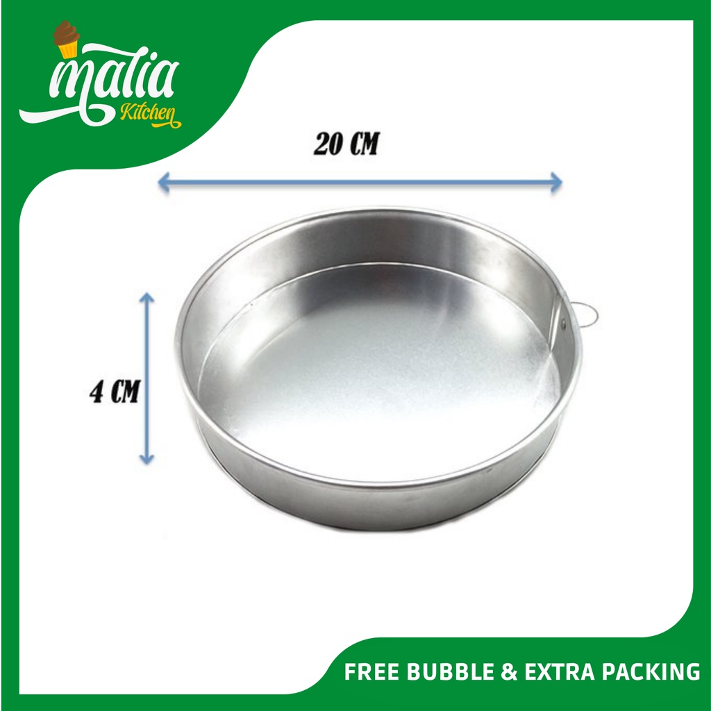 Jual Loyang Bulat diameter 20cm tinggi 4cm loyang kue tart | Shopee ...