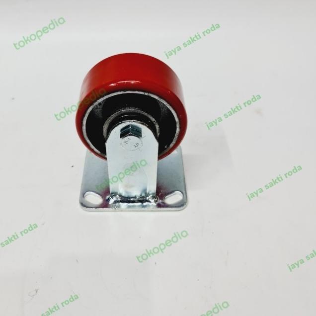Jual Roda Troli Pu Hd Heavy Duty 4 inch (mati) | Shopee Indonesia