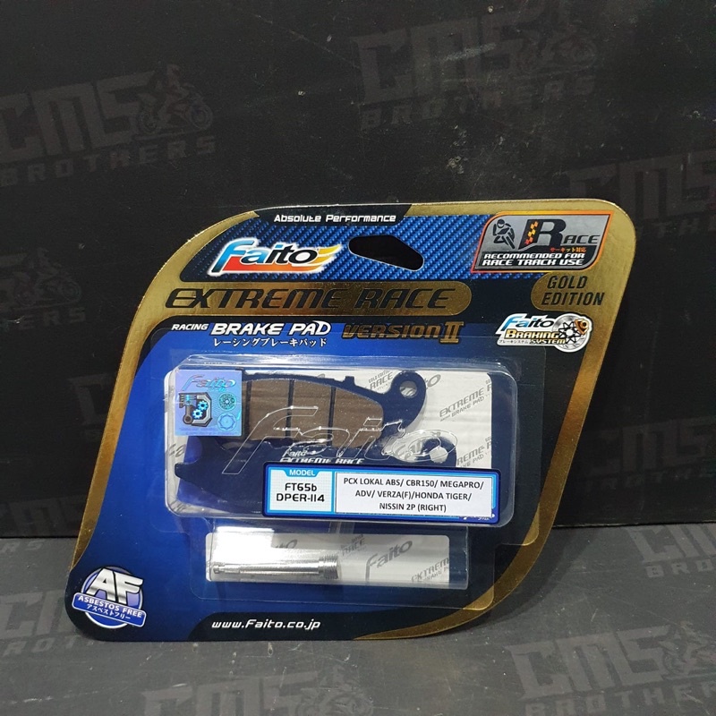 Jual Disc Pad Kampas Rem Extreme Race V2 Faito Nissin Kaliper 2P Kanan ...