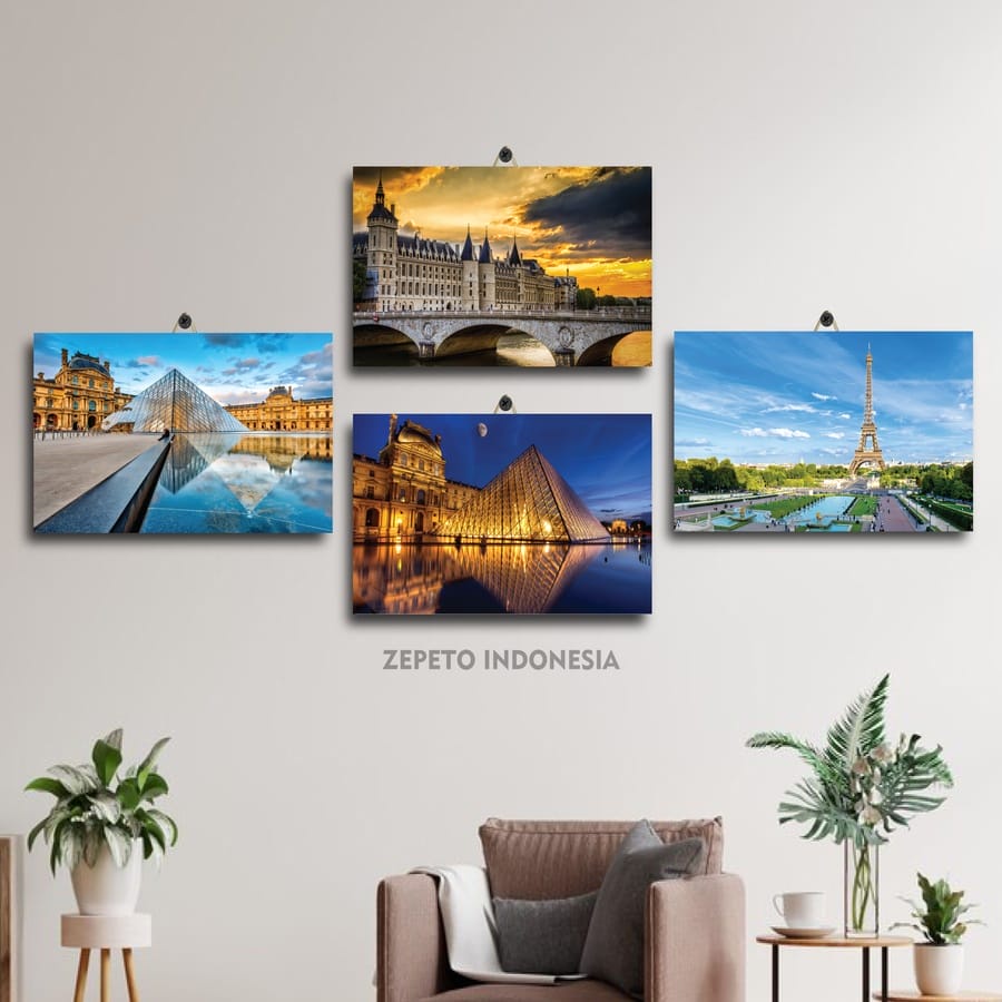 Jual 41-57 DEKORASI KAMAR KAYU MIDNIGHT IN PARIS EIFEL 20X30 GHYH3 ...