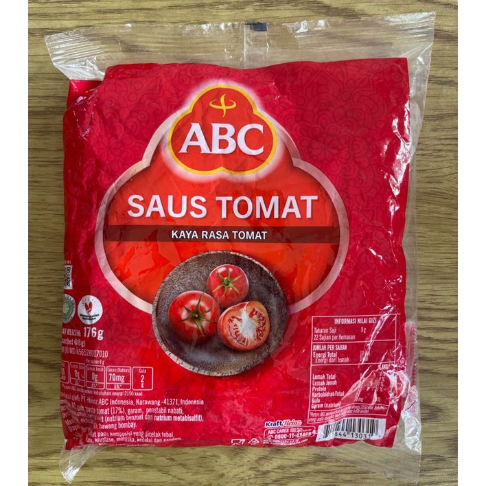 Jual ABC Saus Tomat Sachet 8g x 22sachet | Shopee Indonesia