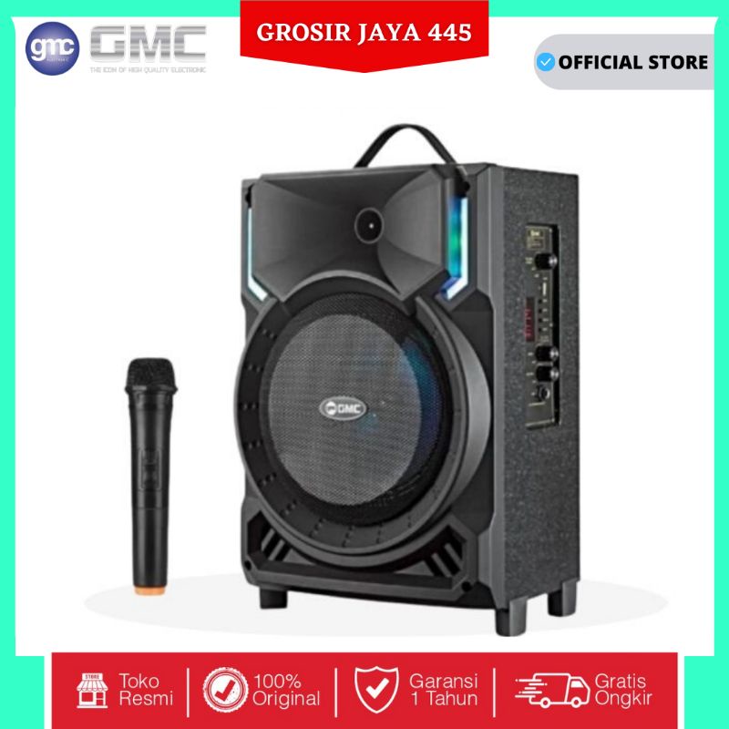 Jual Speaker Bluetooth Portable GMC 897H 8 inch SNI Karaoke Termasuk ...