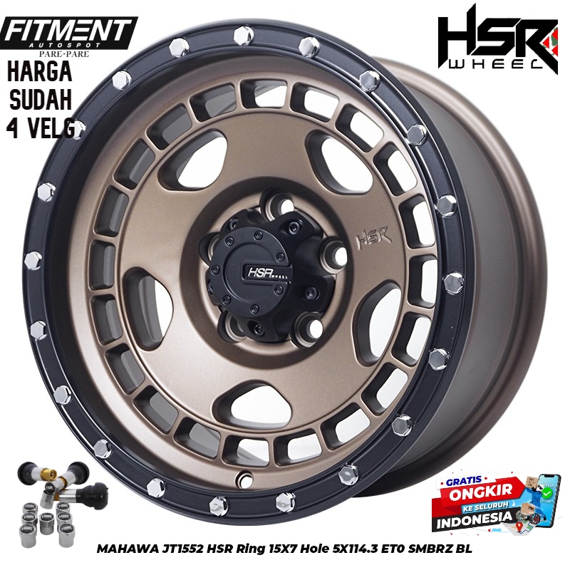 Jual JUAL VELG MOBIL Feroza, Taft TYPE MAHAWA JT1552 HSR R15X7 H5X139,7 ...