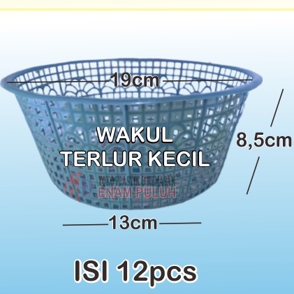 Jual Wakul Telur Kecil Bakul keranjang plastik syukuran hajatan isi 12 ...