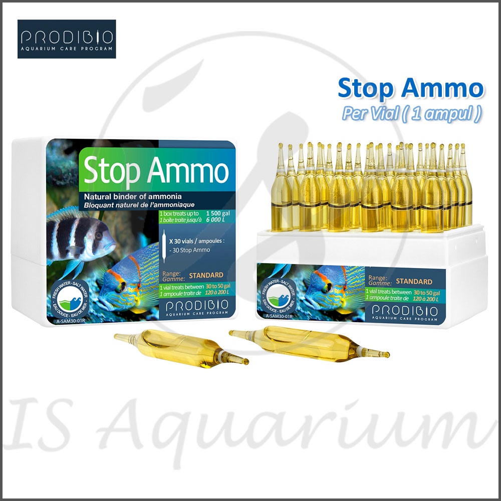 Jual Prodibio Stop Ammo (1 vial) StopAmmo Penghilang Ammonia Ammoniak | Shopee Indonesia