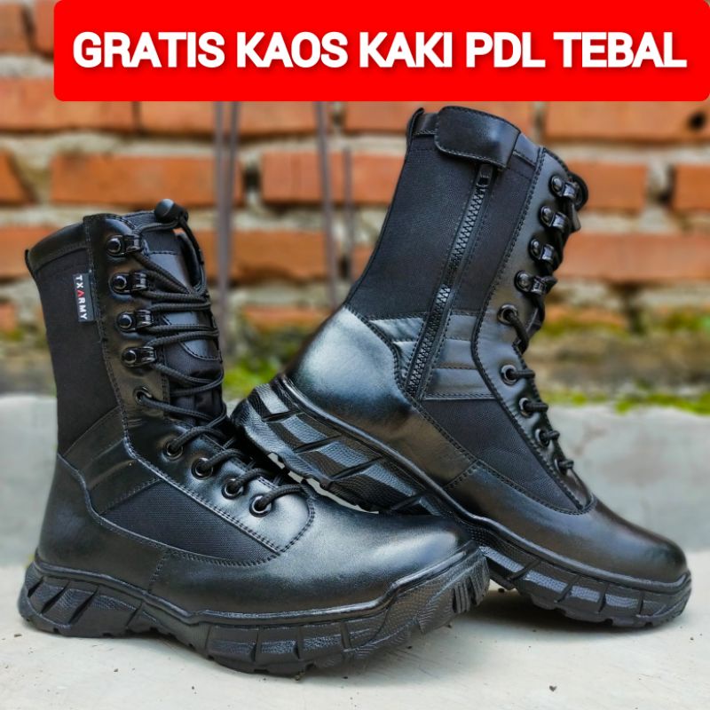 Jual SEPATU MODEL PDL JATAH POLRI MERK TX-ARMY BAHAN KULIT SAPI ASLI ...