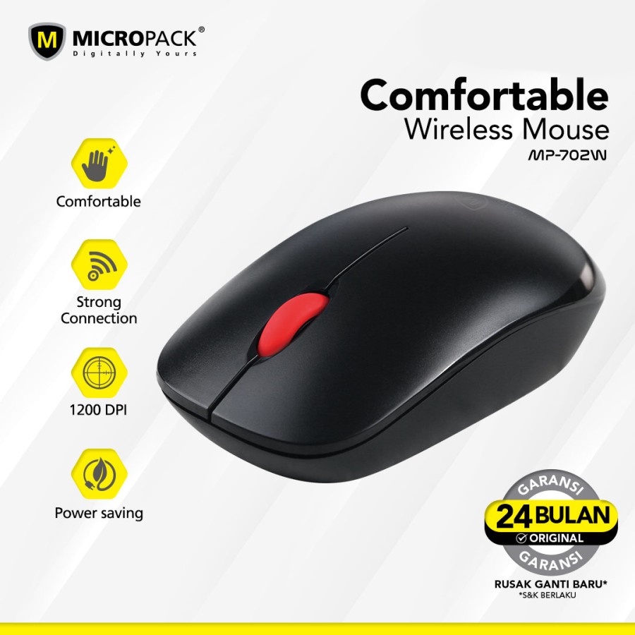 Jual Mouse Optical Wireless MicroPack Speedy Lite 2 MP702W Mini Compact ...