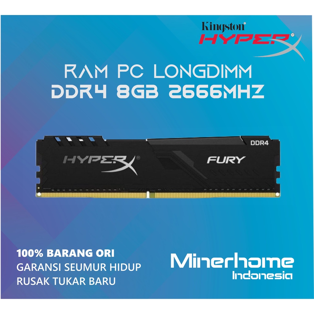 Jual Memory RAM PC Hyper X LONGDIMM DDR4 8GB 2666Mhz PC21300 | Shopee Indonesia