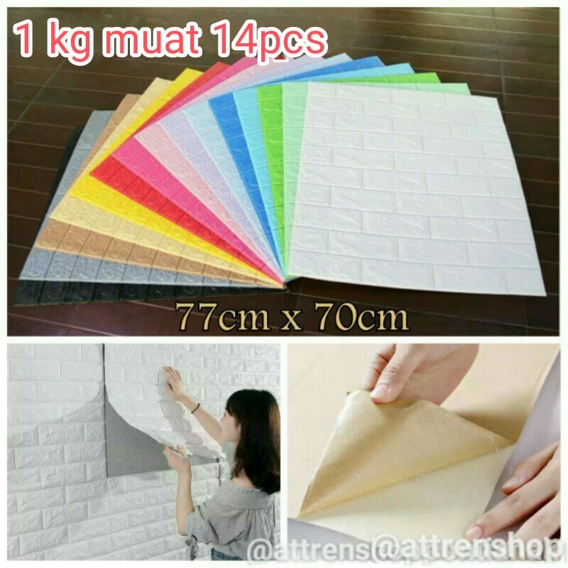 Jual Wallpaper Foam 3D Panel Bata | Shopee Indonesia
