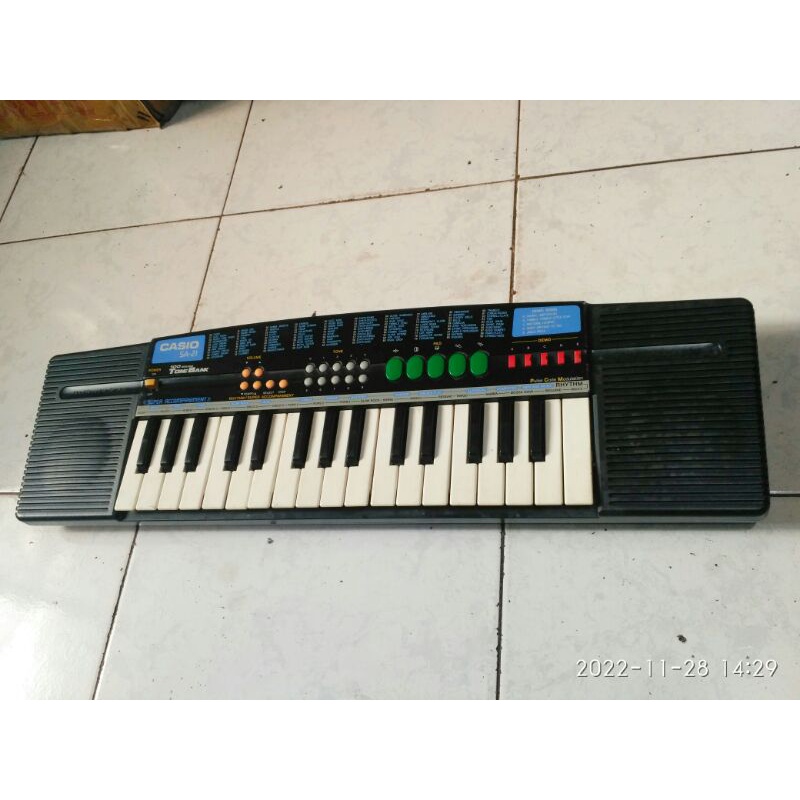 Jual keyboard/piano Casio sa 21, second normal | Shopee Indonesia