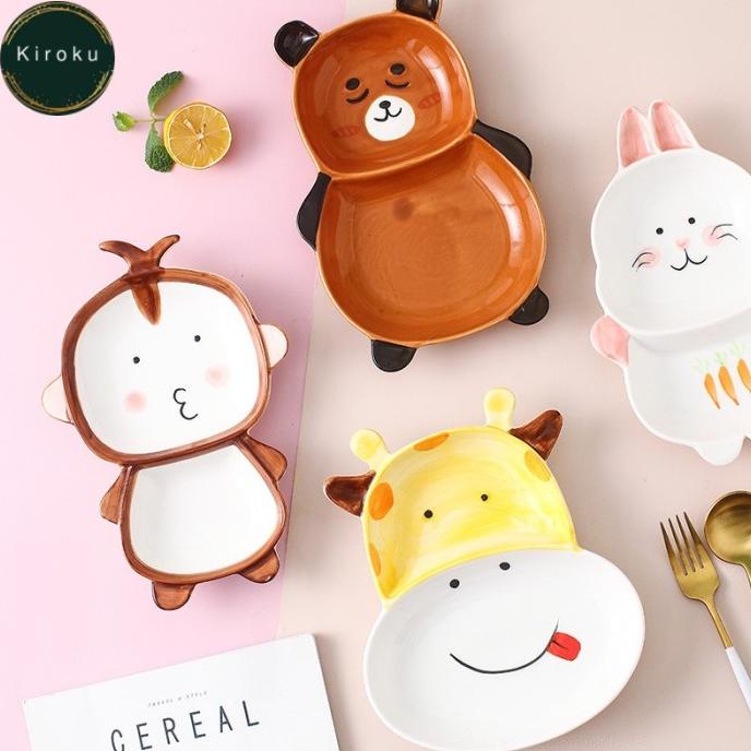Jual Piring Keramik Karakter Hewan Animal Piring Impor Piring Lucu ...