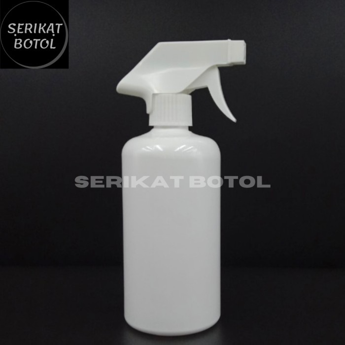 Jual BOTOL KISPRAY 500ML SPRAY PUTIH PET GLOSSY / BOTOL SPRAY 500 ML PUTIH | Shopee Indonesia