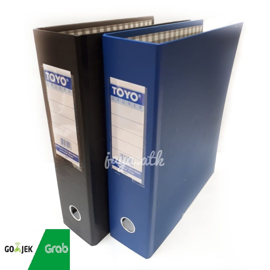 Jual GOJEK MAP ORDNER ODNER FOLIO TOYO 7 CM 2 LUBANG HITAM BIRU MAP ...