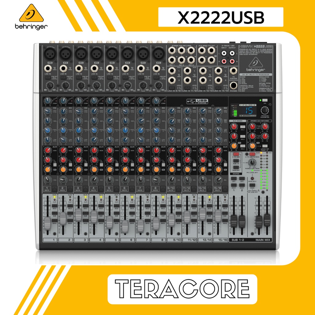 Jual Behringer Xenyx X2222USB Mixer 12 Channel 8 In Mic USB Audio ...