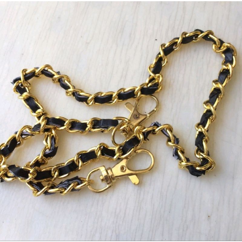 Jual Tali Rantai 65cm Untuk Tali Clutch - Tali Clutch Pesta Gold Color ...