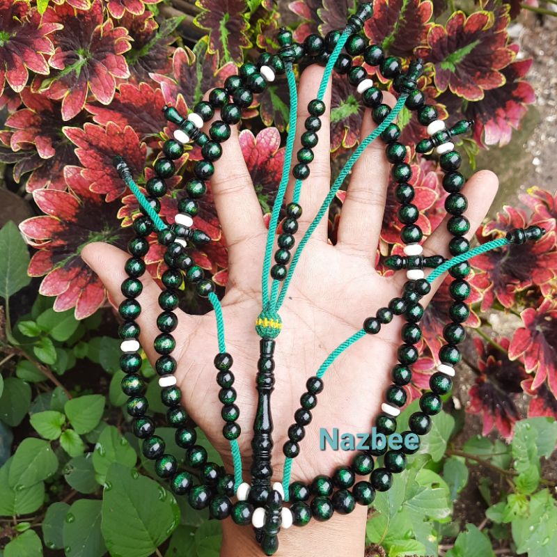 Jual Tasbih Yuser Tijani Tali Arus Warna Hijau - 9 mm | Shopee Indonesia